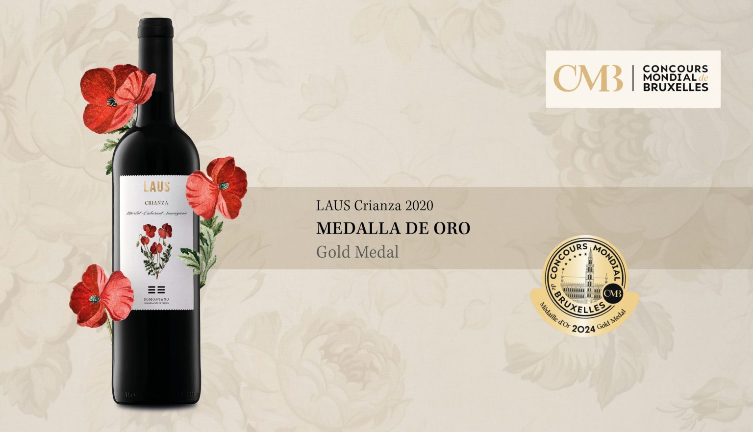 LAUS Crianza 2020, nueva medalla de oro para LAUS en Concours Mondial ...